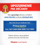 Oznamy - Upozornenie pre občanov - Oficiálne stránky obce Rastislavice